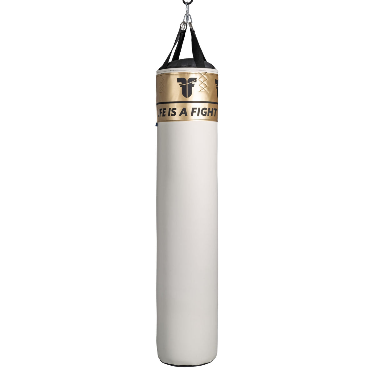 Fighter Boxing Bag Fitness – 120 cm / 150 cm - white/gold – Fighters Europe