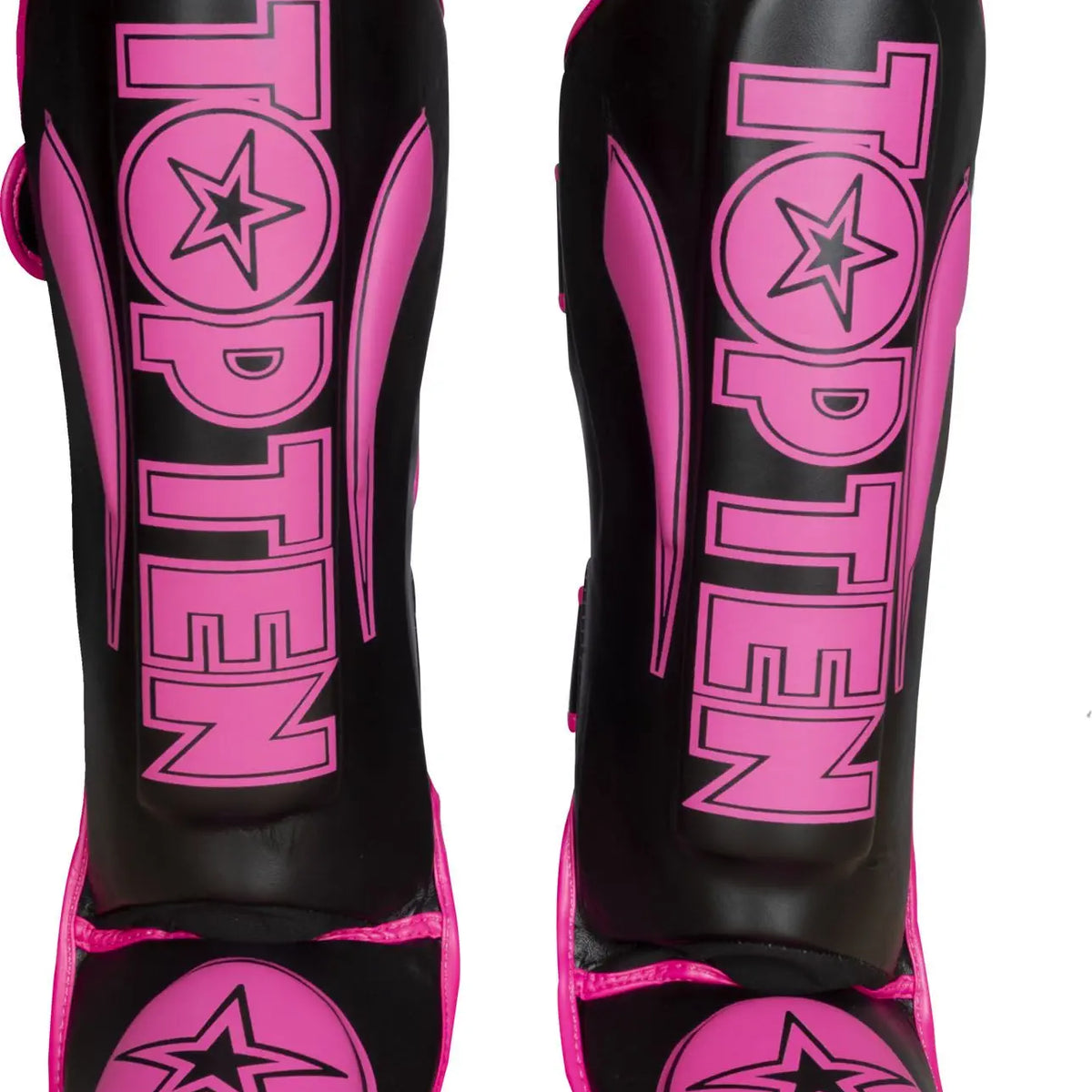 Shin Guards Top Ten SuperLight - black/pink, 32194-97 – Fighters Europe