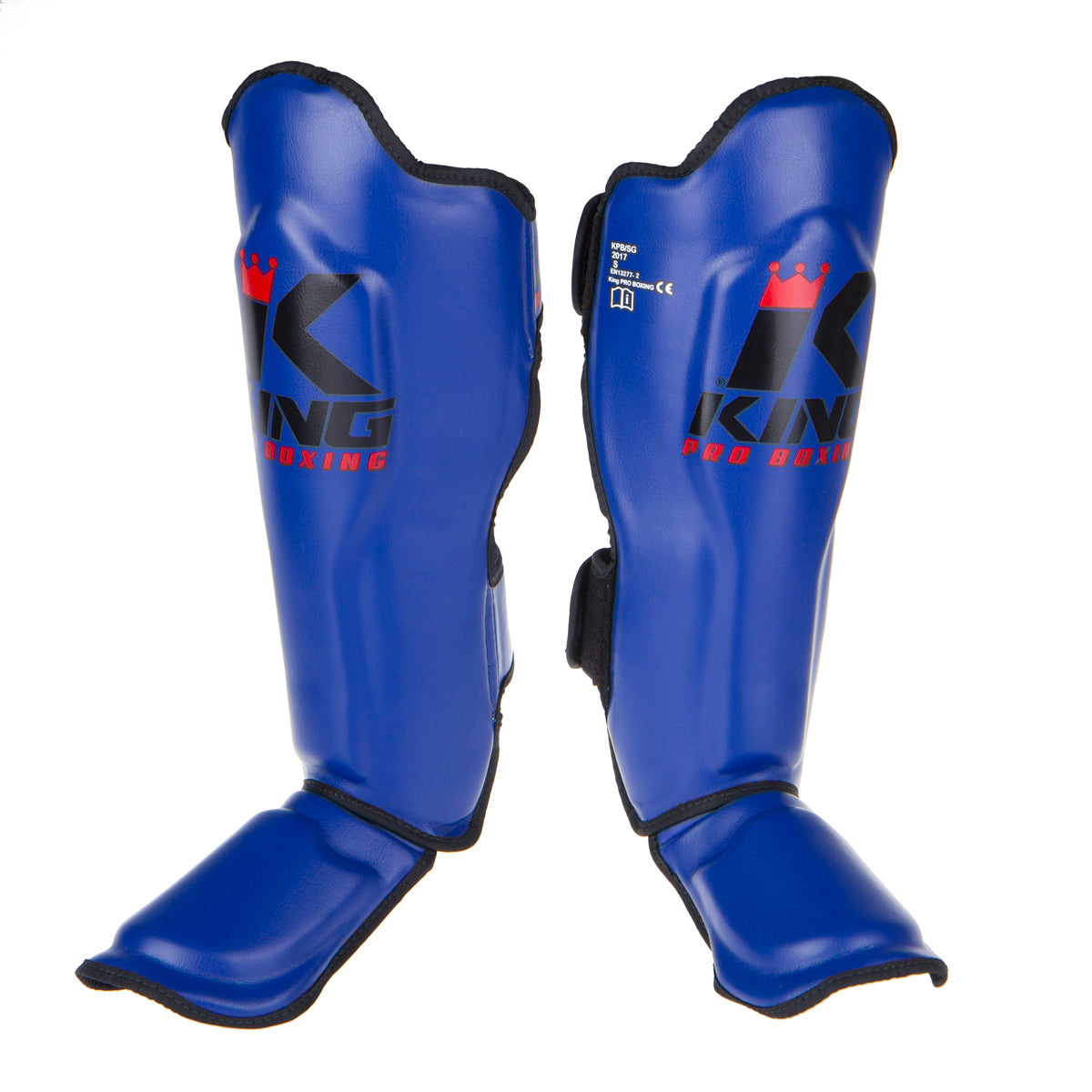 King Pro Boxing Shin Guards - Blue/Black, KPB/SG-6-BLUE/BLK – Fighters ...