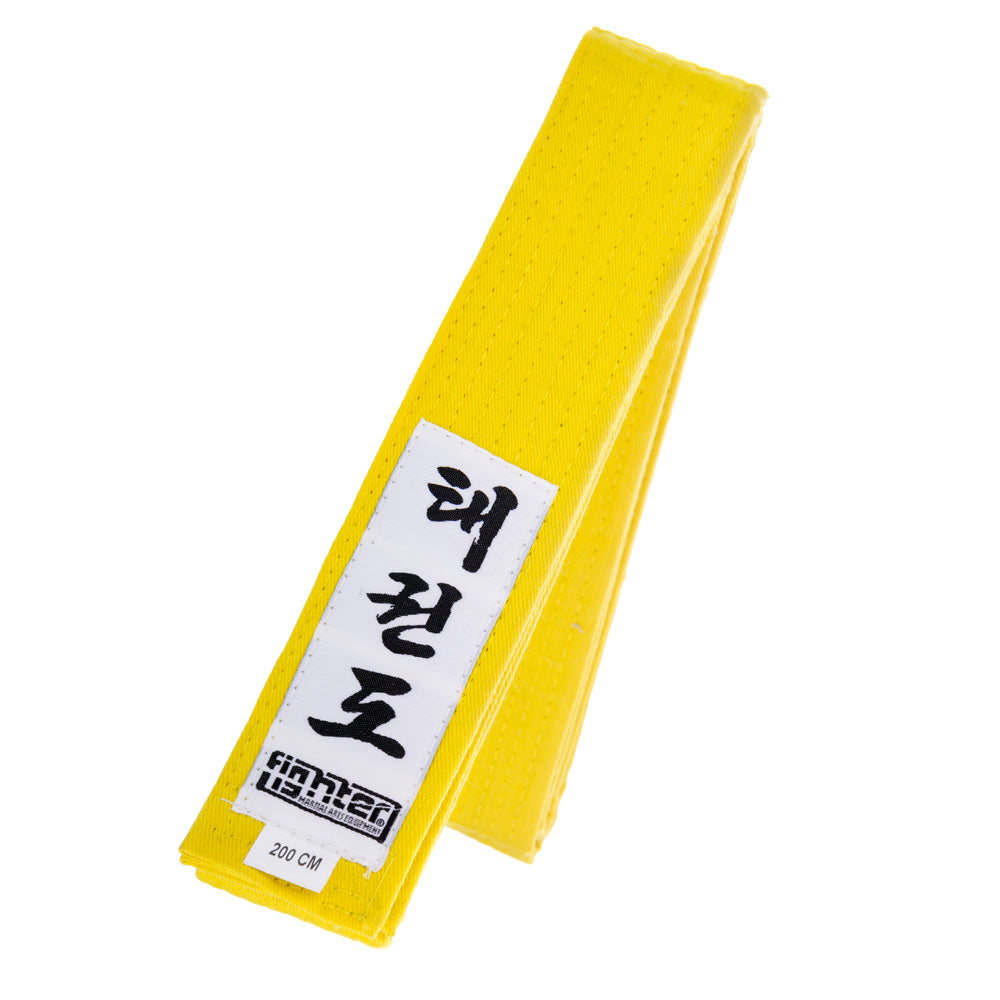 Fighter Taekwondo ITF Belt - yellow, FTB-02 – Fighters Europe