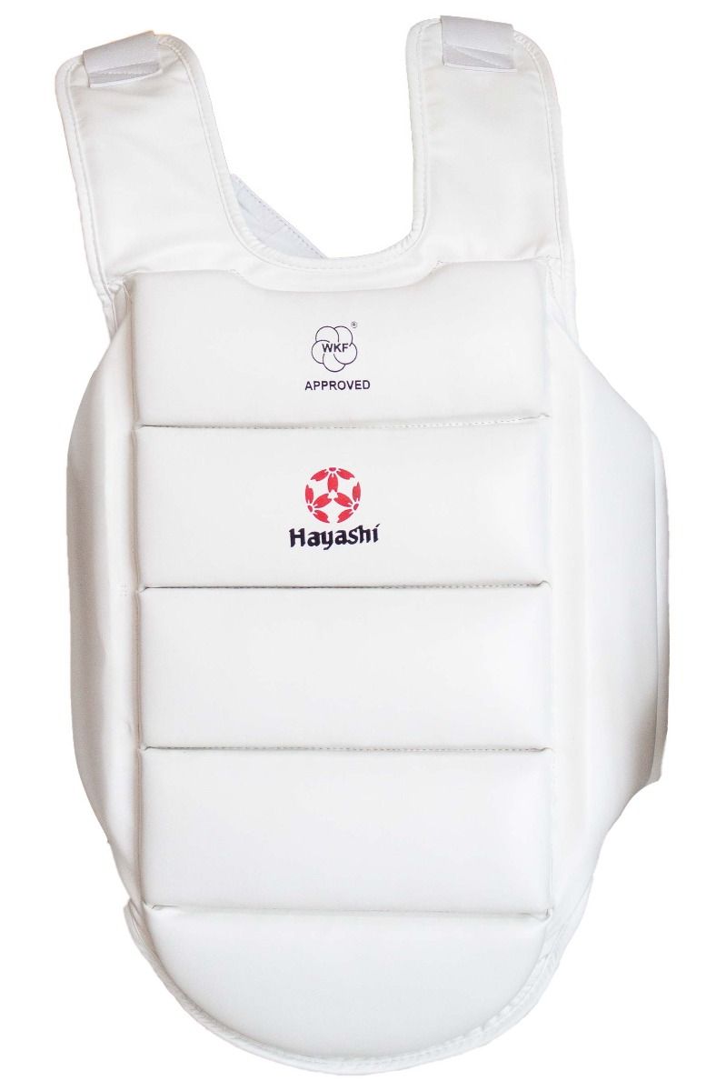 Kids Chestguard Hayashi WKF - white, 357-1 – Fighters Europe