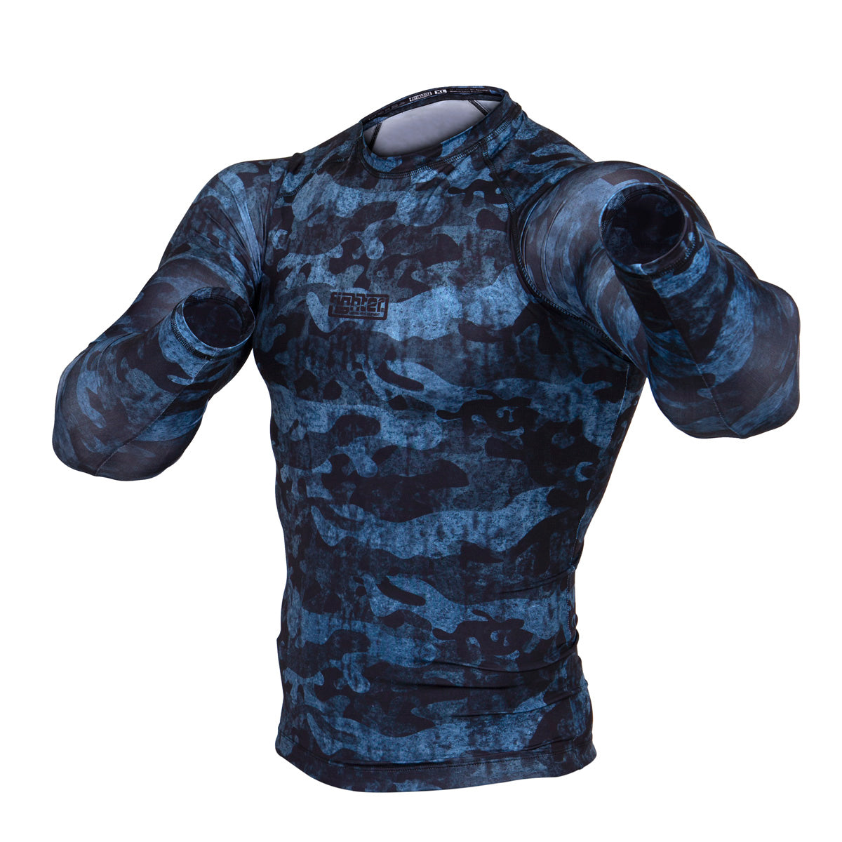 Fighter Rash Guard - Urban Camo - blue, FRG-09