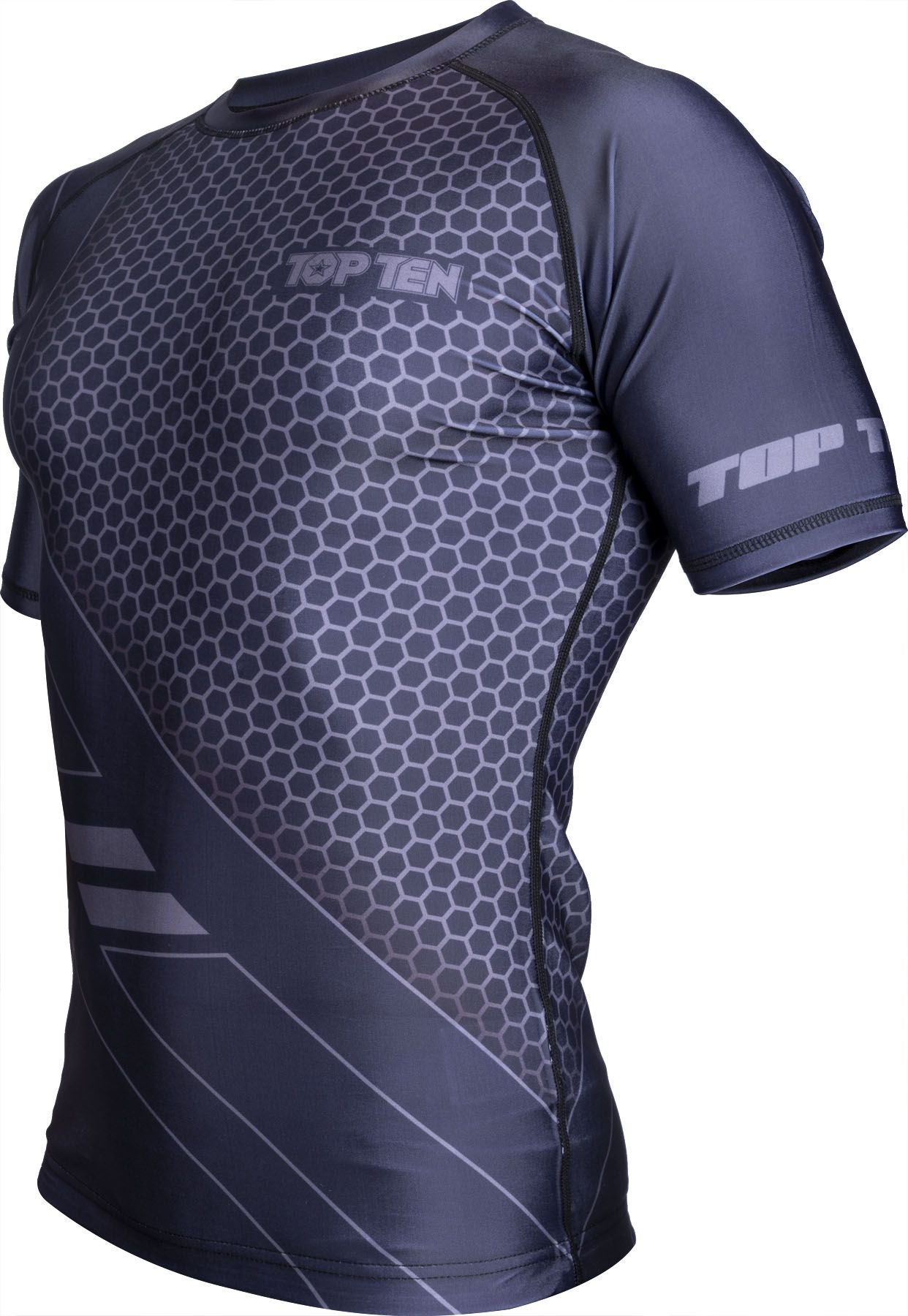 Top Ten rashguard COMBat - black